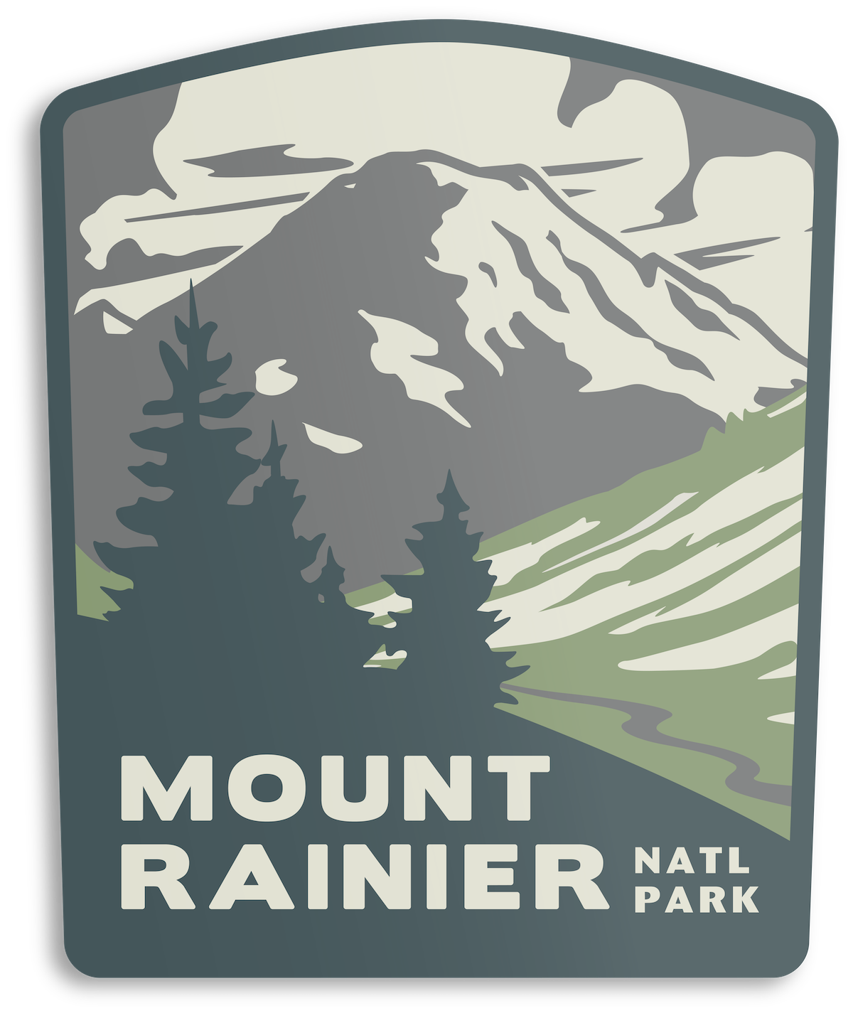 Mount Rainier National Park Sticker – The Landmark Project