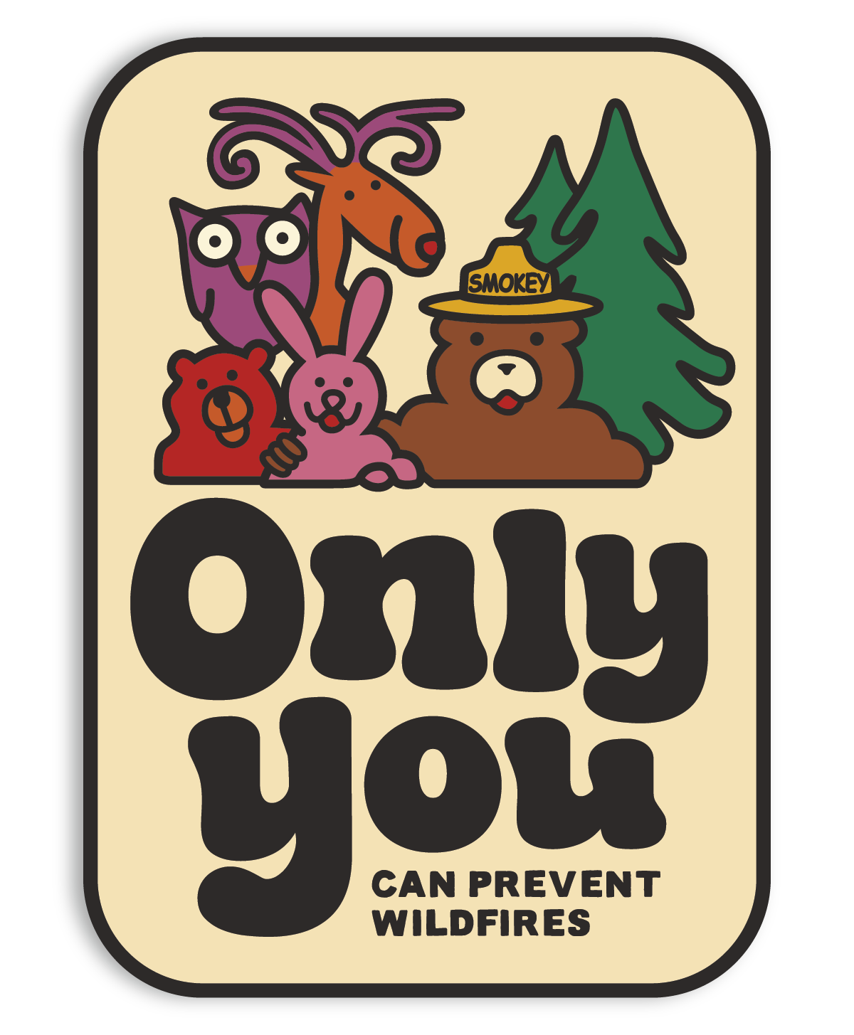 Only You Retro Sticker – The Landmark Project