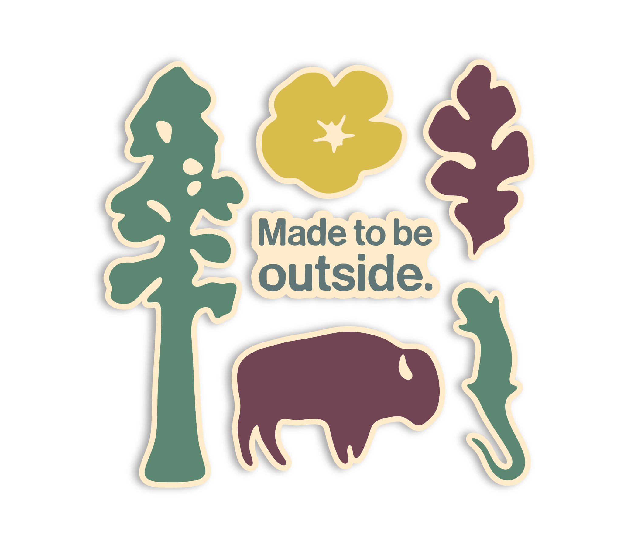 Made to Be Outside Stickers – The Landmark Project