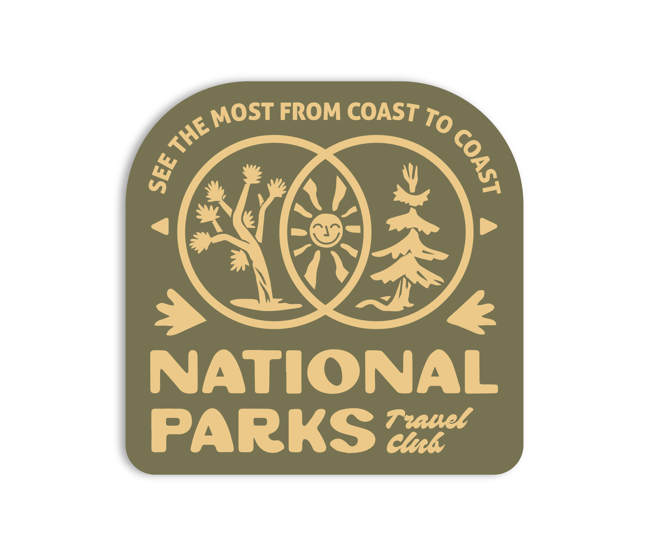 National Parks Coast-to-Coast Sticker – The Landmark Project