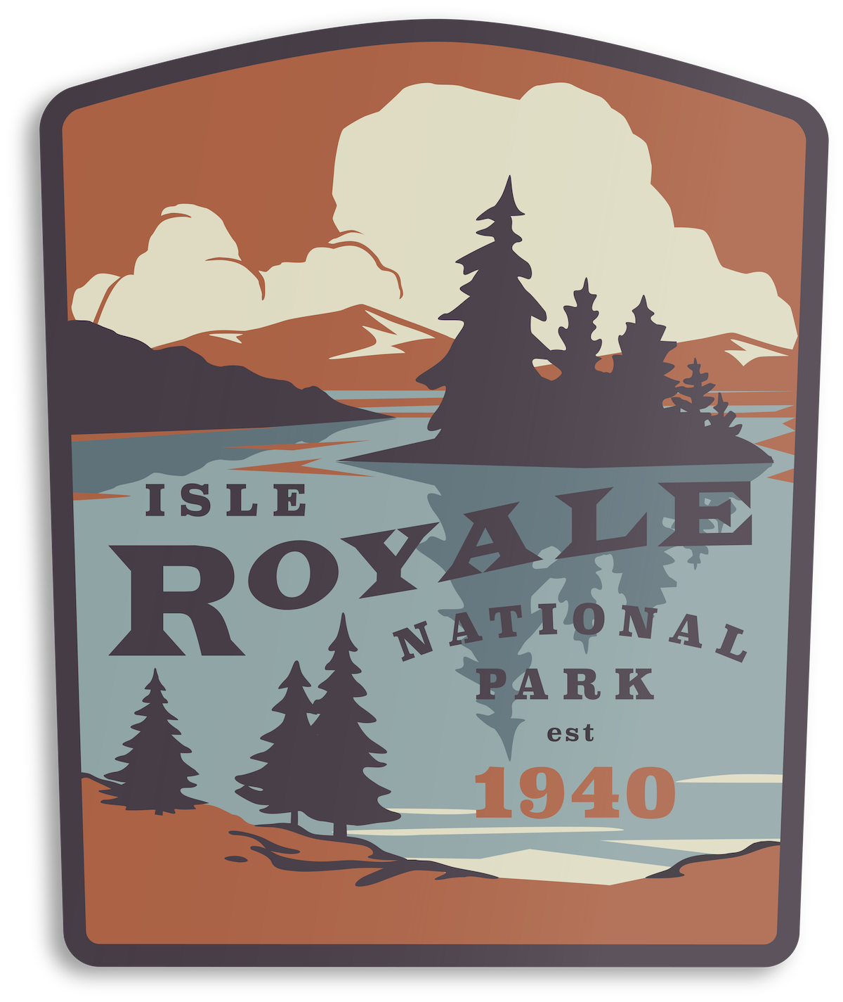 Isle Royale National Park Sticker – The Landmark Project