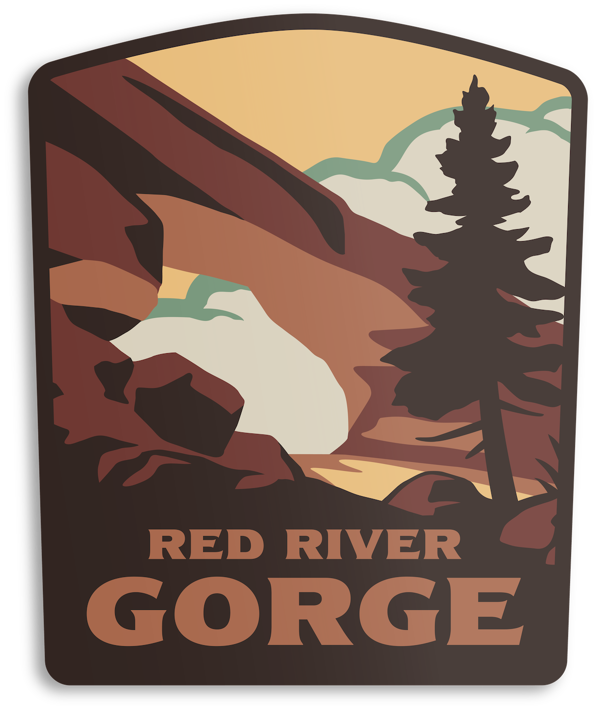 Red River Gorge Sticker – The Landmark Project
