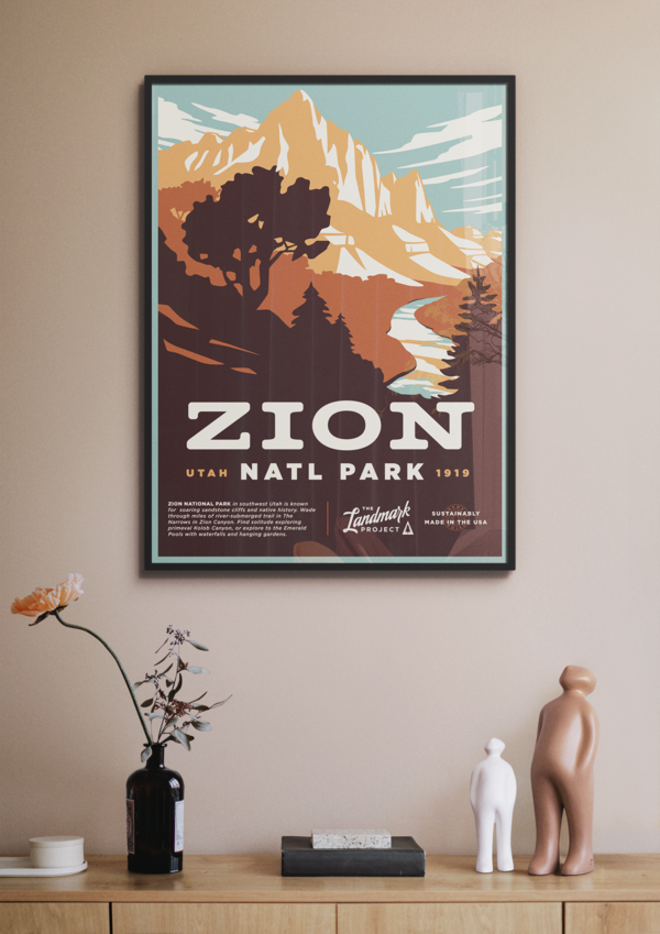 Zion National Park Poster – The Landmark Project