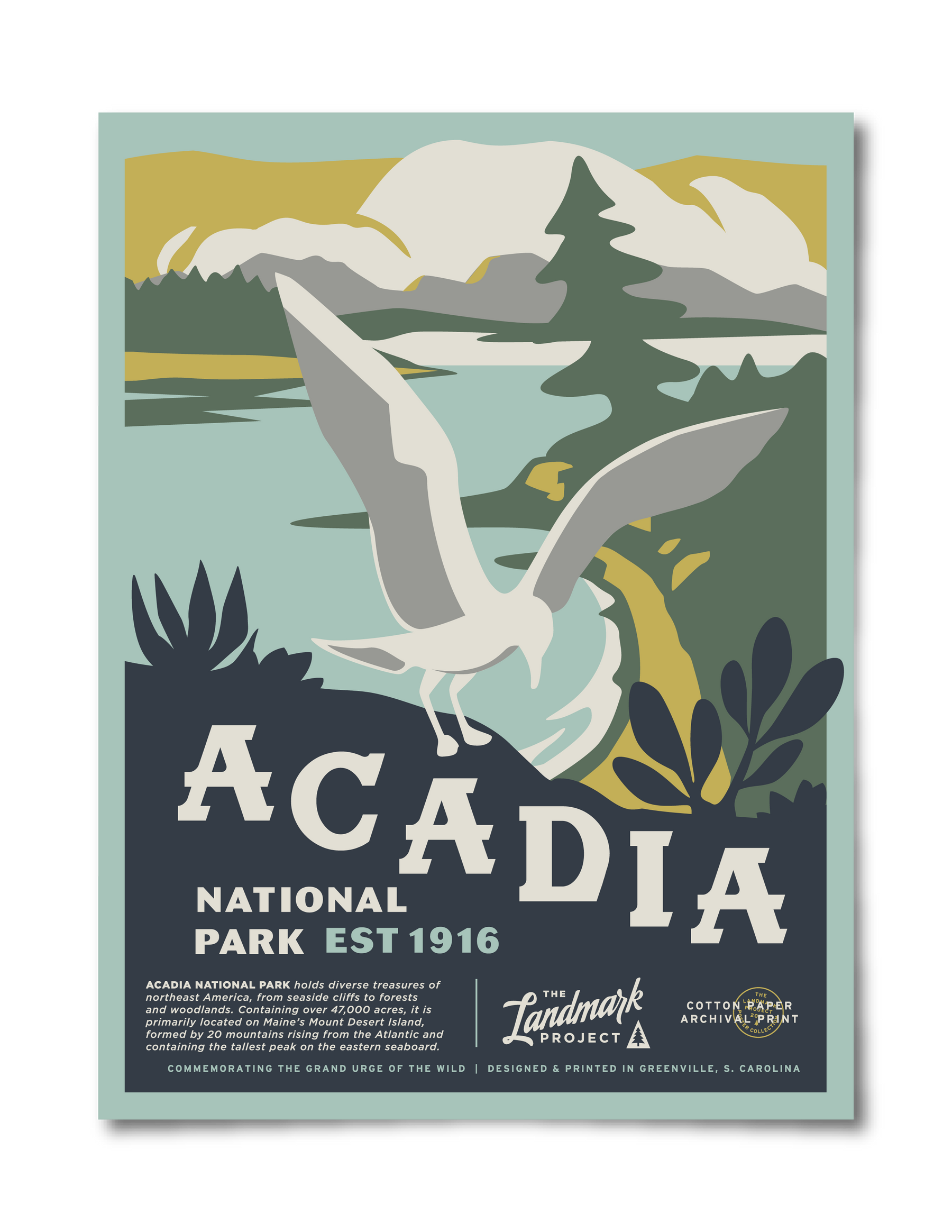 Acadia National Park Poster – The Landmark Project