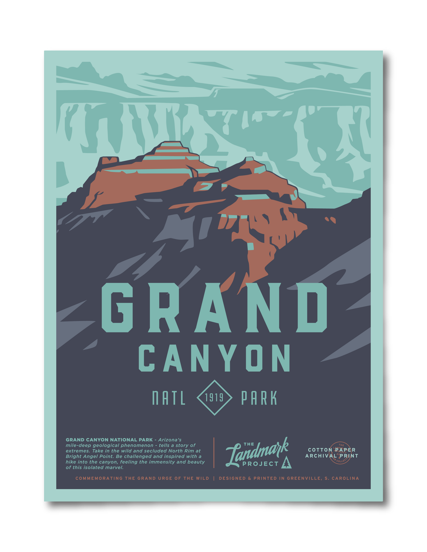 Grand Canyon North Rim Poster – The Landmark Project