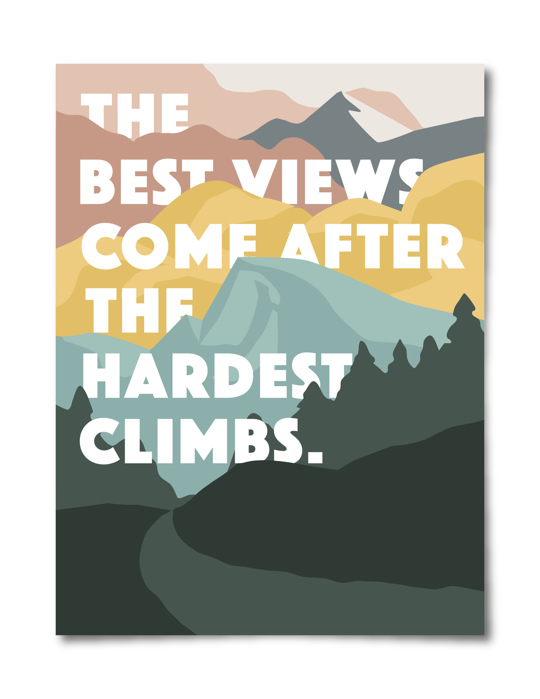 Hardest Climb Poster – The Landmark Project