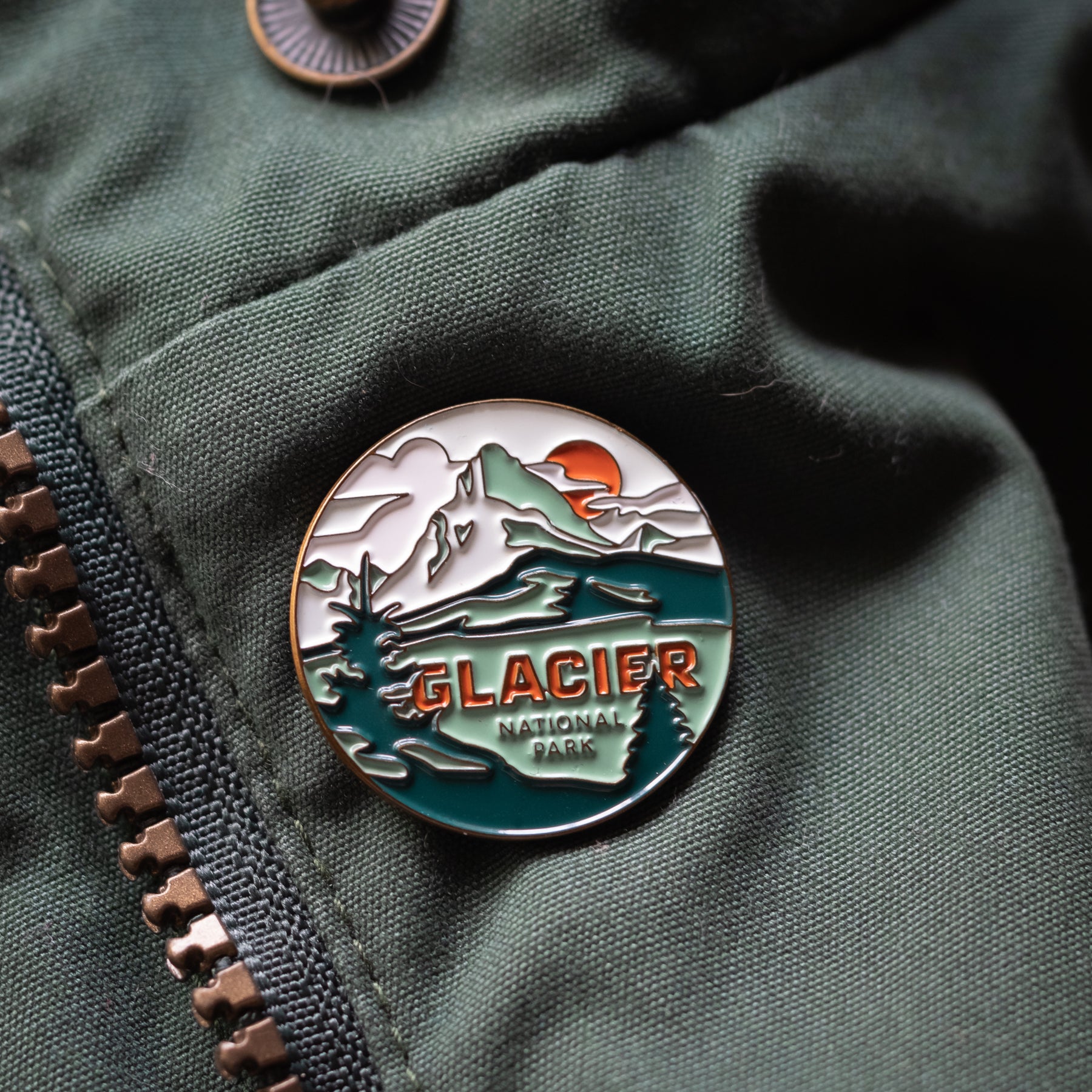 Glacier National Park Enamel Pin – The Landmark Project