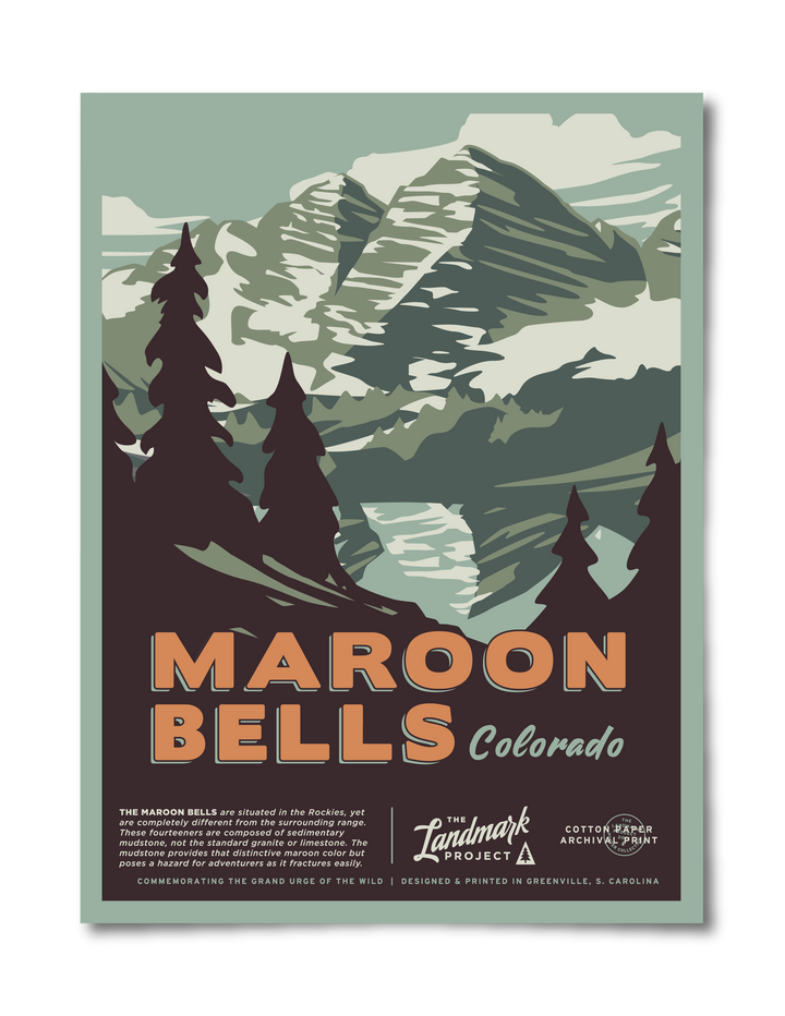 Maroon Bells Poster – The Landmark Project