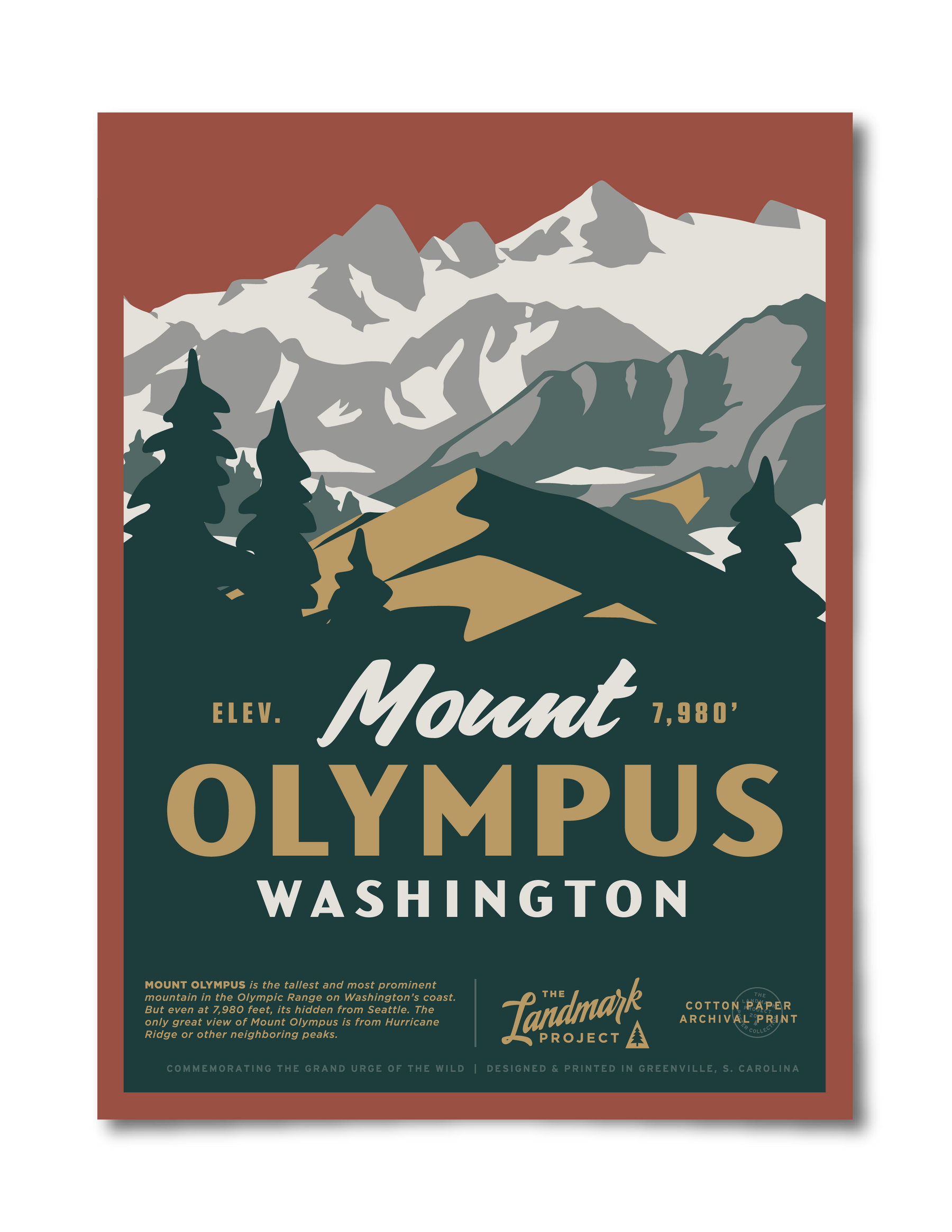 Mount Olympus Poster – The Landmark Project