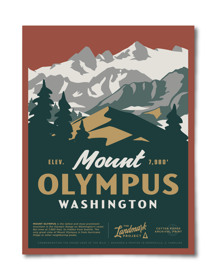 Mount Olympus Poster – The Landmark Project