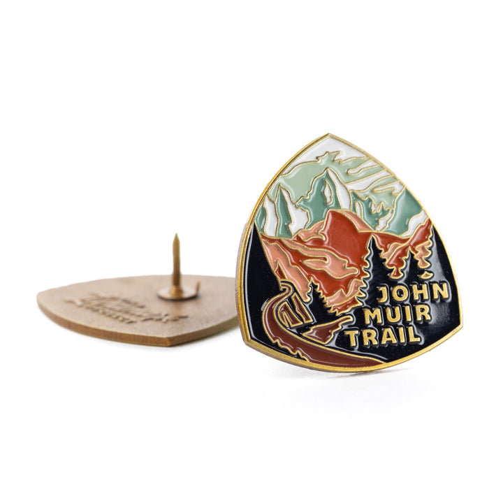 John Muir Trail Enamel Pin – The Landmark Project